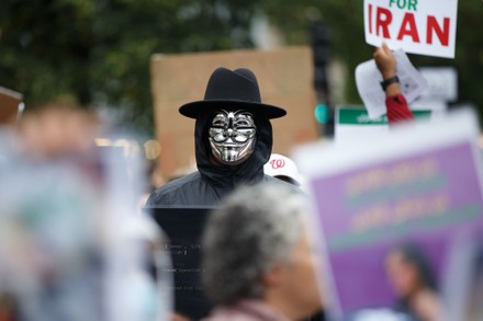 Person Wears Version Guy Fawkes Mask Editorial Stock Photo - Stock ...