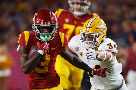 Usc Trojans Wide Receiver Jordan Addison Editorial Stock Photo - Stock ...