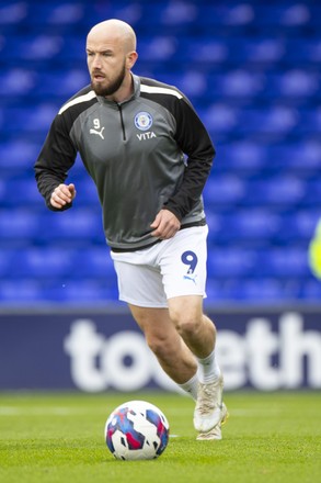 Paddy Madden 9 Stockport County Warms Editorial Stock Photo - Stock ...