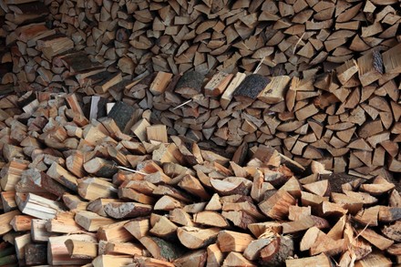 Firewood Split Logs Editorial Stock Photo - Stock Image | Shutterstock