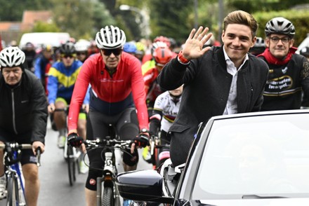 Belgian Remco Evenepoel His Girlfriend Oumi Editorial Stock Photo ...