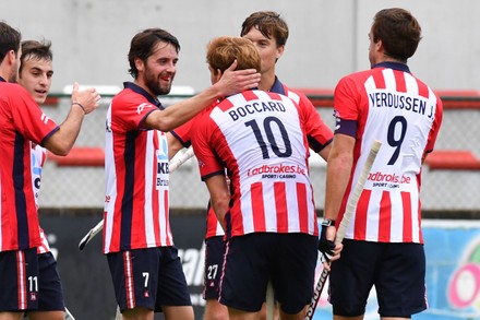 Leopolds Players Celebrates After Scoring During Editorial Stock Photo ...