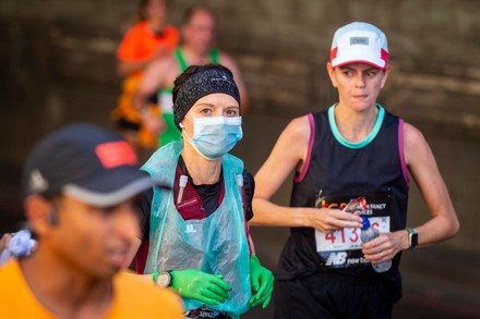 Runner Dressed Medical Scrubs Takes Part Editorial Stock Photo - Stock ...