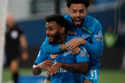 Wendel L Zenit St Petersburg Celebrates Editorial Stock Photo - Stock ...