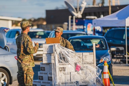 Members National Guard Coordination Fema Distribute Editorial Stock ...