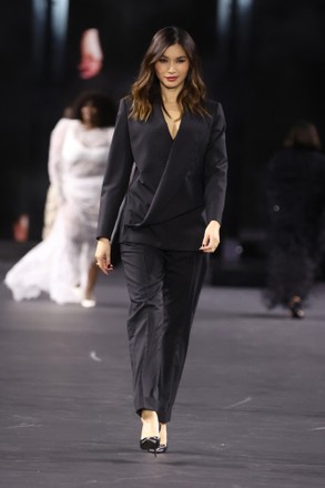 Luma Grothe Walks Runway Loreal Womenswear Editorial Stock Photo ...
