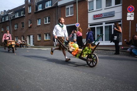Participator Running During Traditional Schuerrekar Wheelbarrow ...