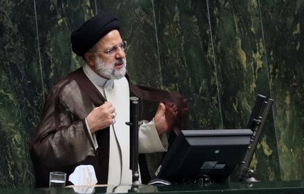 Iranian President Ebrahim Raisi L Speaks Editorial Stock Photo - Stock ...