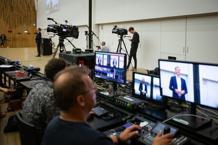 Illustration Picture Shows Opening Lecture Political Editorial Stock ...