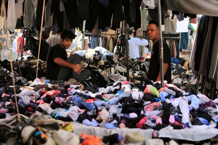 Iraqi Street Vendors Display Used Clothes Editorial Stock Photo - Stock ...