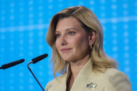 Ukraines First Lady Olena Zelenska Gives Editorial Stock Photo - Stock ...