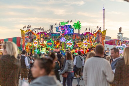 Hundreds Thousands Visit Oktoberfest 2022 On Editorial Stock Photo ...