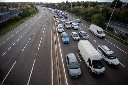 London Uk Traffic Queues On A102m Editorial Stock Photo - Stock Image ...