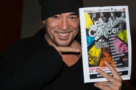 French celebs at 'Foot Concert' press conf in Lyon, France - 14 Oct ...