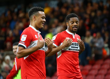 Chuba Akpom Celebrates Scoring Boros First Editorial Stock Photo ...