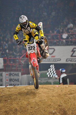 Driver Mortocross Competitor Guillaume Darrietfrance During Editorial ...