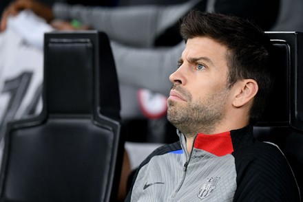 Gerard Pique Fc Barcelona Looks On Editorial Stock Photo - Stock Image ...