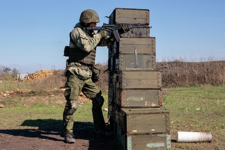 Russian Conscripts Attend Shooting Training Shooting Editorial Stock ...