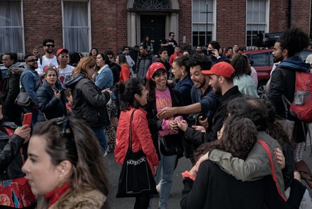 Large Queue Voters Waiting During Election Editorial Stock Photo ...