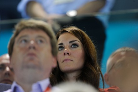 Duchess Cambridge Catherine Attends Swimming Final Editorial Stock ...