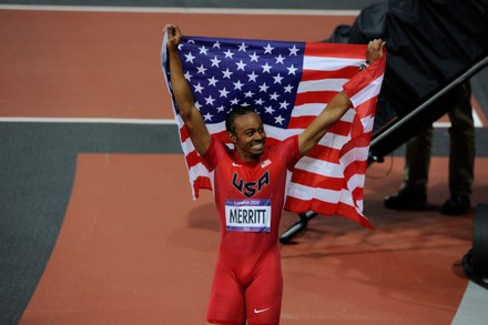Usas Aries Merritt Wins Gold Medal Editorial Stock Photo - Stock Image ...