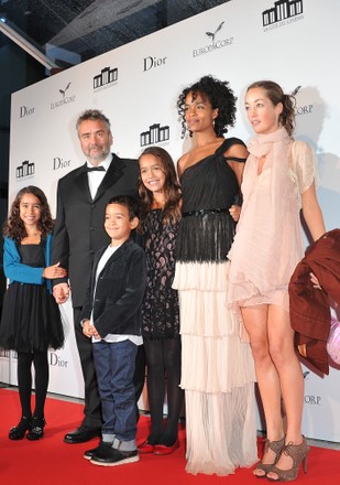 Luc Besson His Family Attending La Editorial Stock Photo - Stock Image ...
