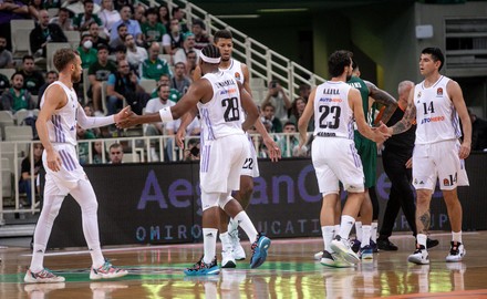 Panathinaikos Athens vs Real Madrid, Greece - 06 Oct 2022 Stock ...