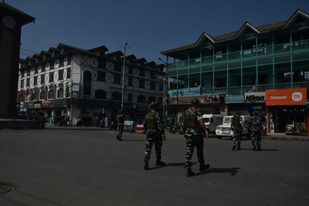 Areal Surveillance Lal Chowk Area Frisking Editorial Stock Photo ...