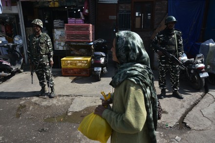 Areal Surveillance Lal Chowk Area Frisking Editorial Stock Photo ...