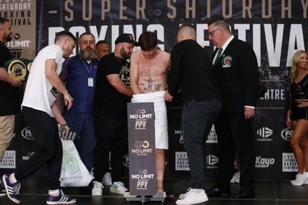 Weigh in ahead of the Super Saturday Boxing Festival in Newcastle ...