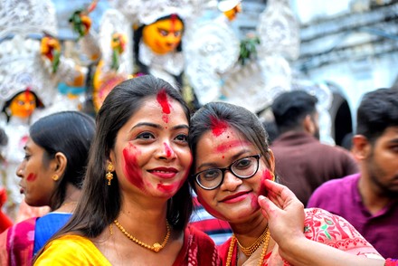 Indian Hindu Devotees Seen Their Faces Editorial Stock Photo - Stock ...