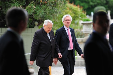 Former Senate President Christian Poncelet Attends Editorial Stock ...