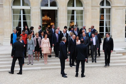Group Photograph New French Government Taken Editorial Stock Photo ...