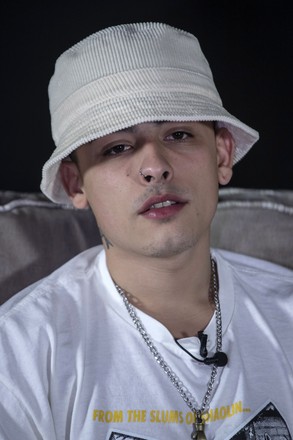 Argentine Rapper Trueno Gestures During Interview Editorial Stock Photo ...