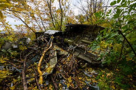 Part Destroyed Russian Fighter Jet Field Editorial Stock Photo - Stock ...