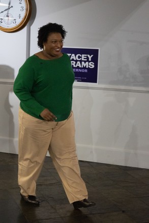 Stacey Abrams Walking Into Her Rally Editorial Stock Photo - Stock ...