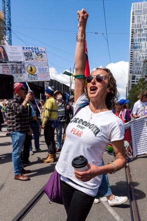 Female Freedom Protester During Prochoice Counter Editorial Stock Photo ...