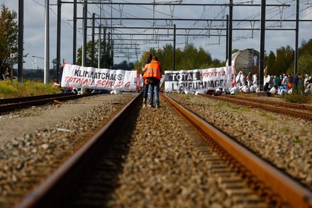 Climate Activists Belonging Code Rouge Coalition Editorial Stock Photo ...