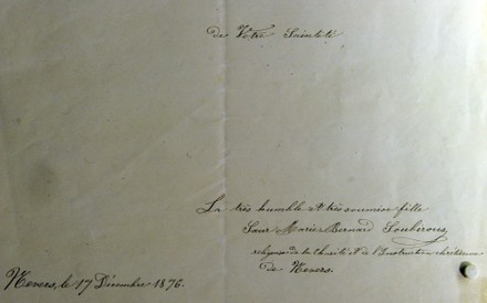 Letter Bernadette Soubirous Lourdes Pope Pius Editorial Stock Photo ...