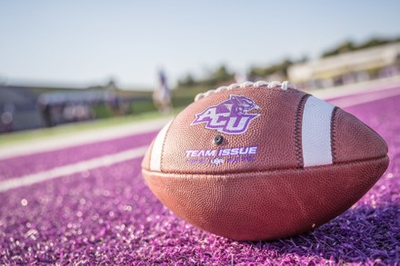 Acu Embossed Football Rests On Field Editorial Stock Photo - Stock ...