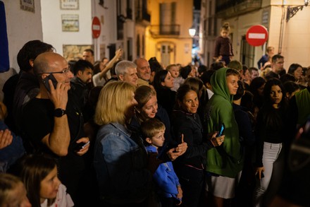 People Walk Through Streets Sitges Dressed Editorial Stock Photo ...
