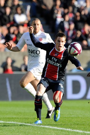 Psgs Kevin Gameiro Battling Dijons Abdoulaye Editorial Stock Photo ...