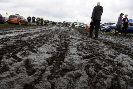 Heavy Metal Fans Wade Through Mud Editorial Stock Photo - Stock Image ...