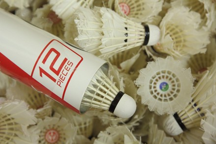 Cardboard Packaging Roll Shuttlecock Pile Shuttlecocks Editorial Stock ...