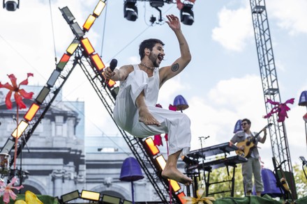 Colombian Singer Camilo Performs During His Editorial Stock Photo ...