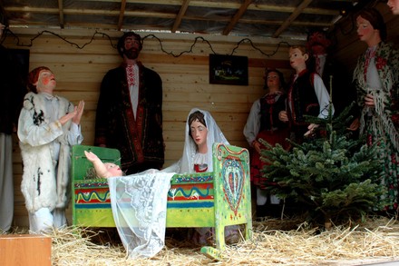 Creche Bethlehem Christmas Paris Polish Church Editorial Stock Photo ...