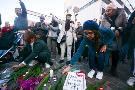 Protesters Seen Laying Flowers Candle Pictures Editorial Stock Photo ...