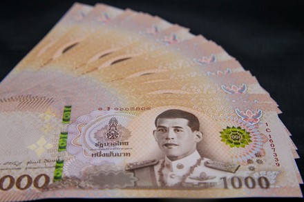 Thai Baht Thb Bank Notes On Editorial Stock Photo - Stock Image ...