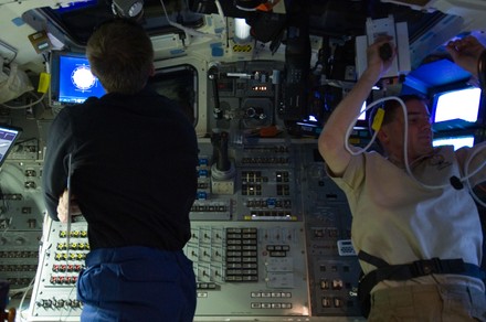 Nasa Astronauts Chris Ferguson Left Sts135 Editorial Stock Photo ...