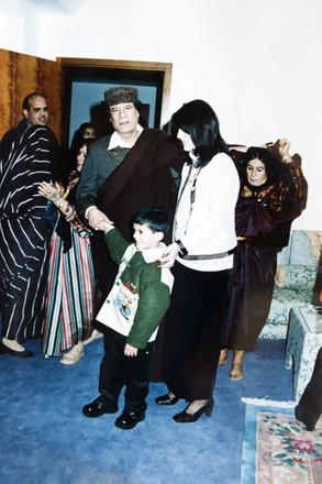 Undated Photo Muammar Gaddafi During Family Editorial Stock Photo ...